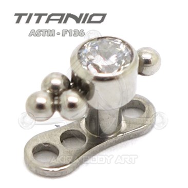 Microdermal JOYA con Bolas - Titanio - Akira Distribuidor Material ...