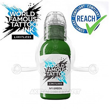 World Famous Limitless IVY GREEN - Akira Distribuidor Material Tattoo y Piercing Madrid España
